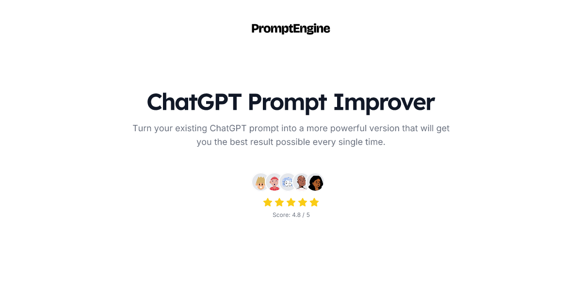 Free ChatGPT Prompt Improver - No Sign-Up